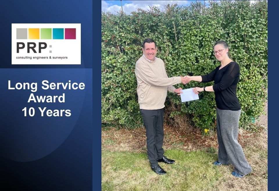 10 Year Long Service Award - PRP Consulting Engineers & Surveyors
